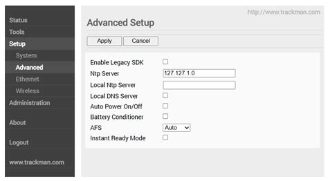 TM4 Auto Power On Off Setting Golf