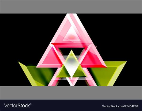 3d Triangular Minimal Abstract Background Vector Image