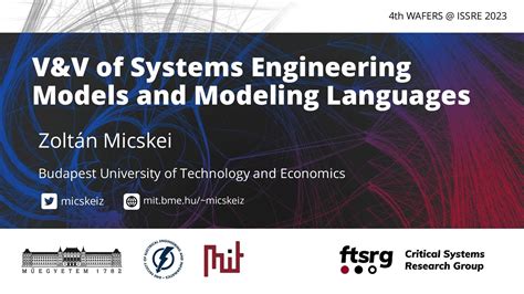 Vandv Of Systems Engineering Models And Modeling Languages Speaker Deck