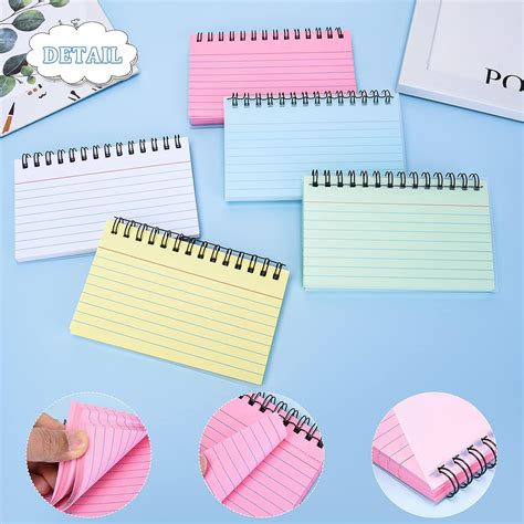 Buy Bowinr 250 Sheets Index Cards With Ring Spiral Bound Flashcards