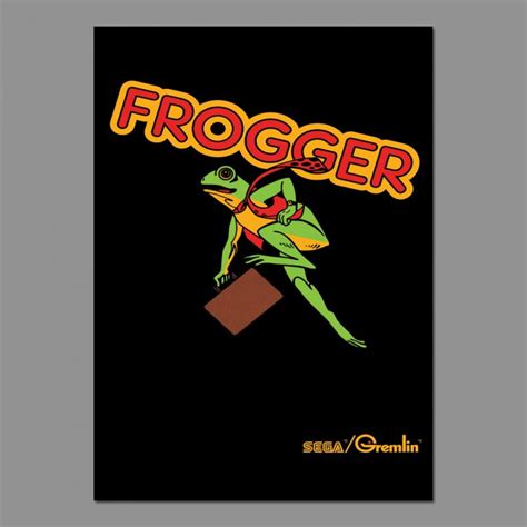 Frogger Large Arcade Poster 50x70cm Arcade Art Shop