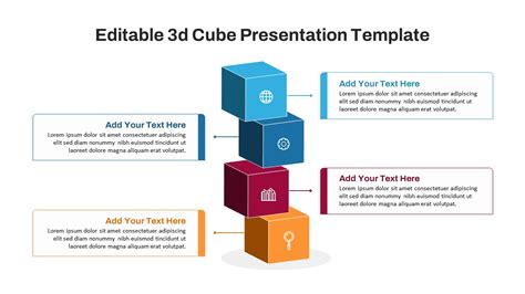 Editable 3d Cube Diagram Powerpoint Template Slidekit