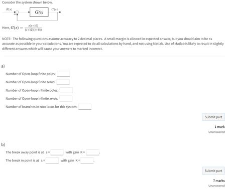 Solved Consider The System Shown Below R S C S G S Here Chegg