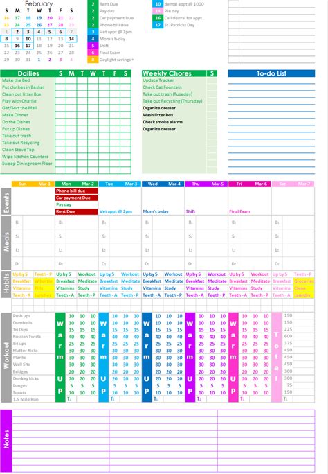 Colorful Excel Calendar Excel Tutorials Excel Hacks Bullet Journal
