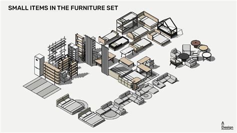 Set Of Luxury Furniture Pack Of Revit Families 3d Model Turbosquid 2151453