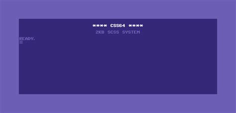 Github Armseligcss64 Get That Oldschool C64 Look