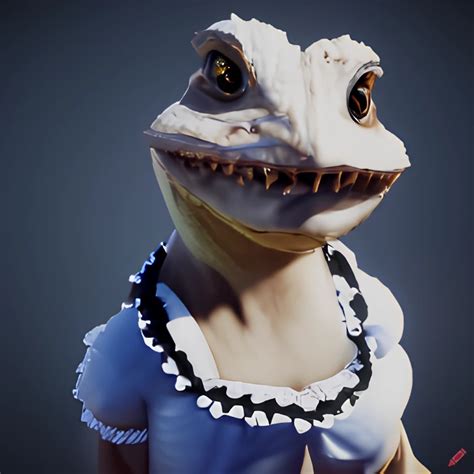 Lizard Lady Maid R Aiart