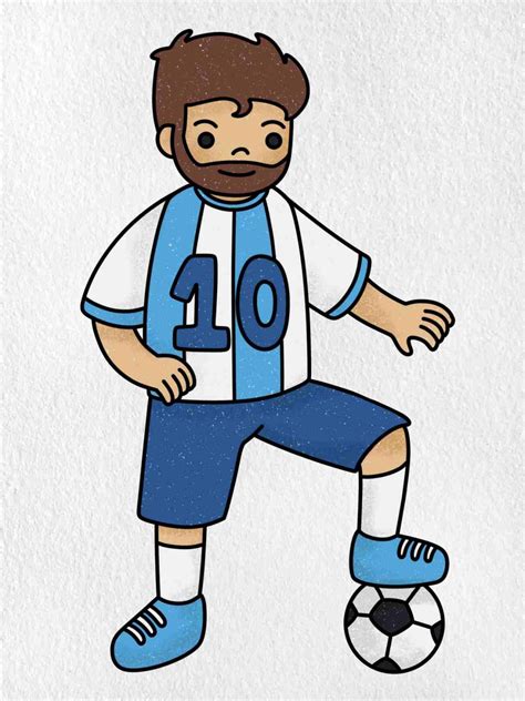 Lionel Messi Drawing Easy Helloartsy