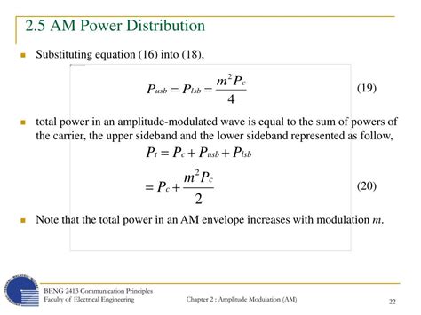 Ppt Chapter 2 Amplitude Modulation Am Transmission And Reception Powerpoint Presentation