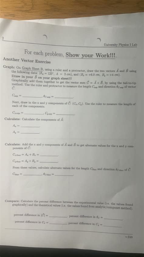 Solved Another Vector Exercise Graph On Graph Sheet B Chegg Com