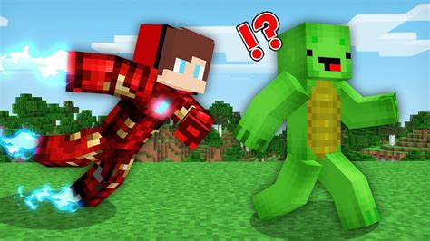 Mikey JJ Became Iron Man In Minecraft Challenge Maizen Mizen Mazien YouTube