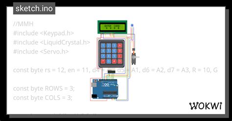 Simple Keypad Safe Lock Wokwi Esp32 Stm32 Arduino Simulator