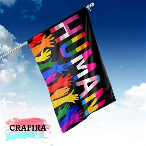 Human Lgbt Rainbow Pride Flag Human Pride Flag By Noger Chen Printblur