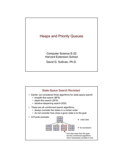heaps and priority queues
