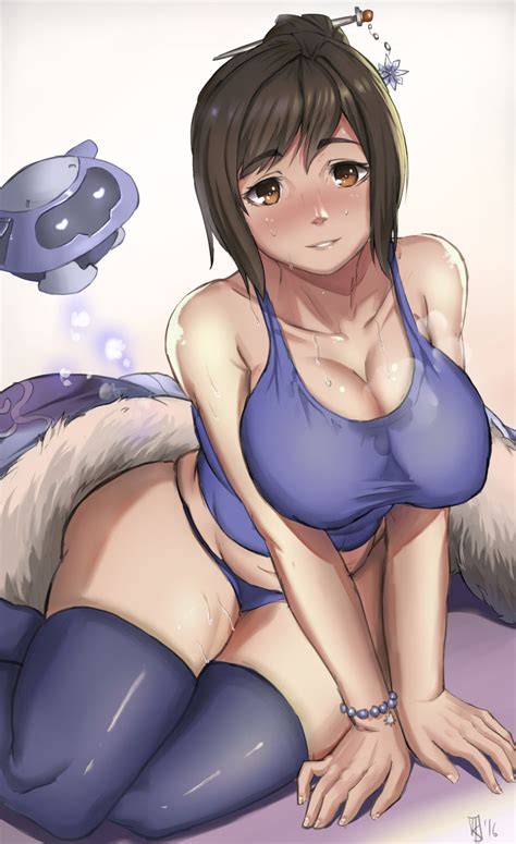 Mei And Snowball Overwatch And 1 More Drawn By Kakeku Danbooru