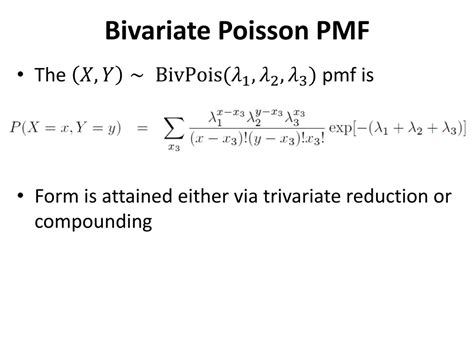PPT Bivariate CON Poisson Distribution Formulation Properties And Inference PowerPoint
