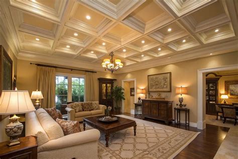 15 Stunning Coffered Ceiling Ideas For 8 Ft Ceilings