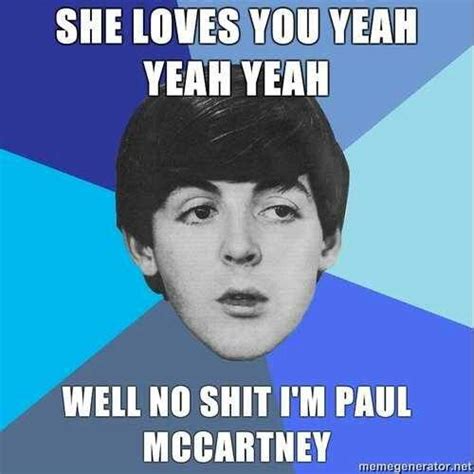 Paul Mccartney Meme Beatles Memes Paul Mccartney Beatles Funny