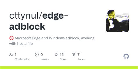 Github Cttynuledge Adblock Noentrysign Microsoft Edge And