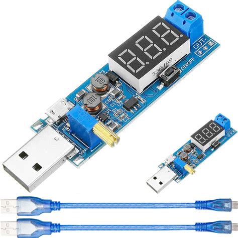 Amazon Com DAOKAI 2Pcs USB Buck Boost Converter DC 3 5V 12V To 1 2V 24V USB Input Regulator