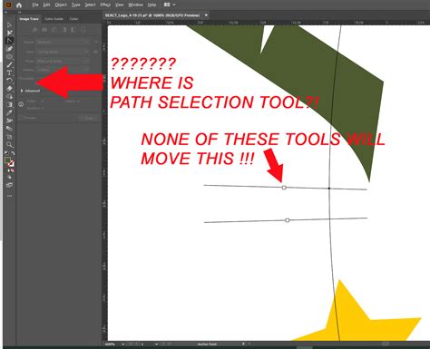 Solved Illustrator Type On Path Path Selection Tool Is Mi Adobe