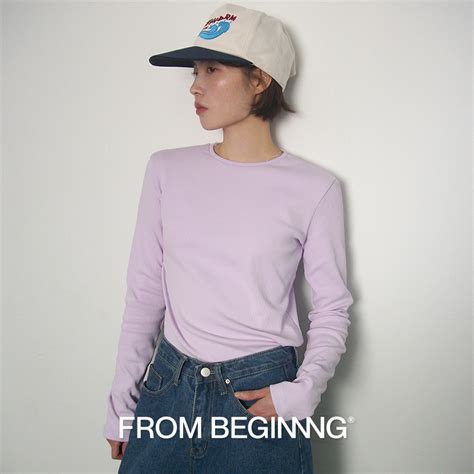 프롬비기닝 단독 Made 프리미엄 골지 라운드 티셔츠 여리핏롱슬리브 살안타템 여름 기본티 긴팔티 긴팔티셔츠 레이어드