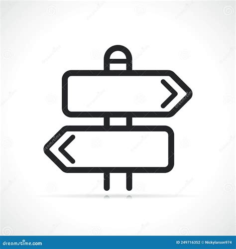 Direction Signpost In Flat Vector Illustration Symbolizing Navigation Travel Guidance And
