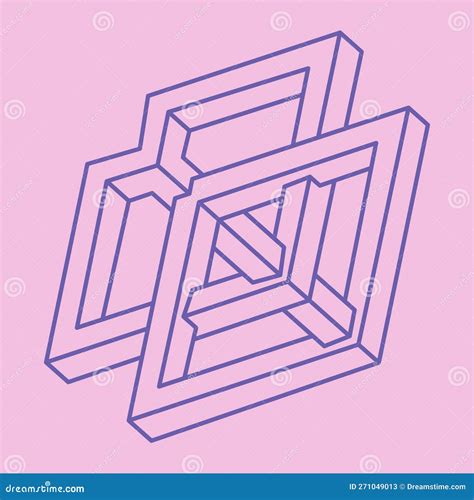 Paradox Geometry Logo Optical Illusion Object Sacred Geometric Figure Optical Art