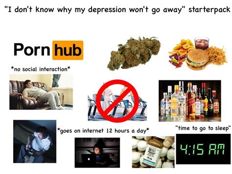 ‘i don t know why my depression won t go away starter pack starter packs know your meme