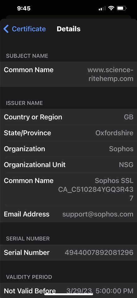 Problem With A FAKE SSL Certificate Sophos Is Creating Discussions Sophos Firewall Sophos