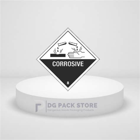 Class 8 Corrosive Label