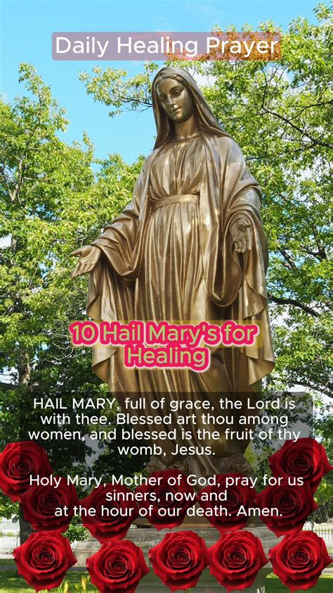 Daily Healing Prayer 10 Hail Marys