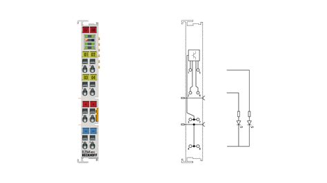 El2564 0010 Ethercat 端子模块，4 通道 Led 输出，8 48 V Dc，3 A，rgbw，共阴极 倍福 中国