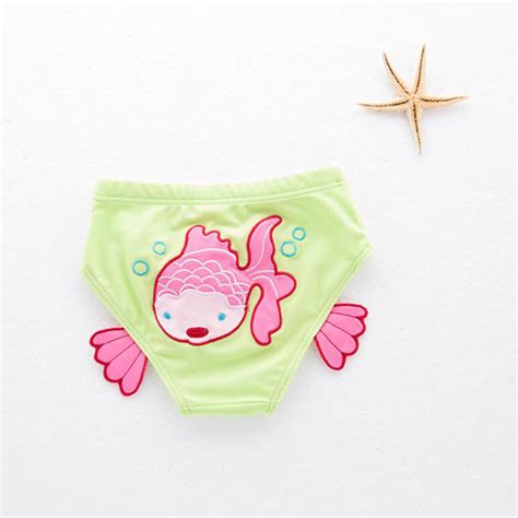 Badubg Детски бебешки бански гащи с анимационни мотиви Детски бански