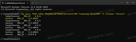 Find Which Net Framework Versions Are Installed