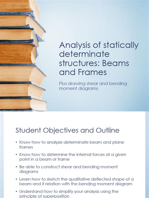 Analysis Of Determinate Beam And Frame Review Download Free Pdf Bending Beam Structure