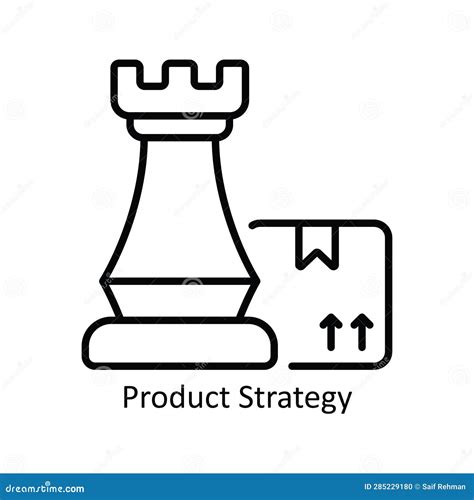 Product Strategy Vector Outline Icon Design Illustration Product Management Symbol On White