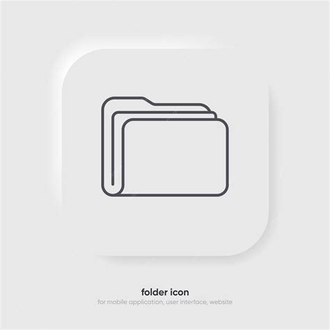 Premium Vector 3d Folder Icon Isolated On White Background Document