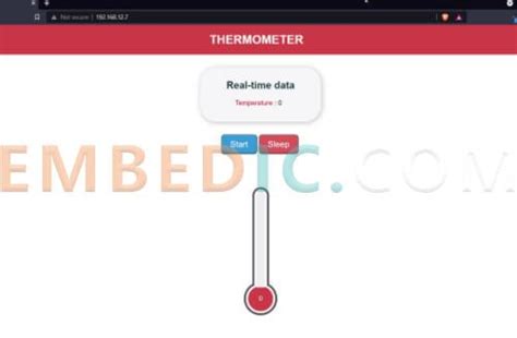 Smart Thermometer With Esp 01f And Web Socket Embedded Technology