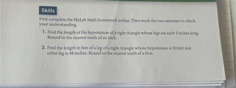 Solved First Complete The MyLab Math Homework Online Then Chegg