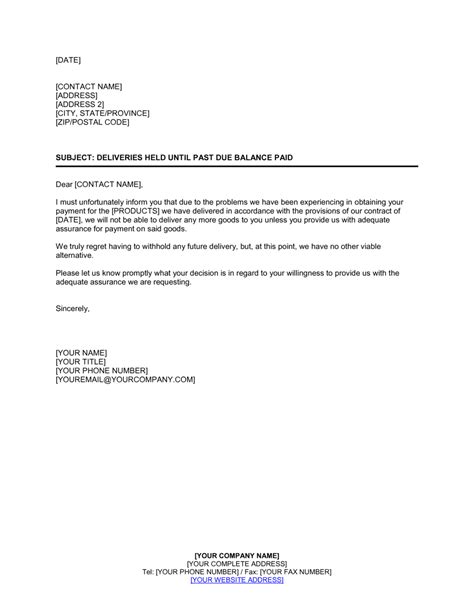 Remaining Balance Payment Letter At Mark Cortese Blog