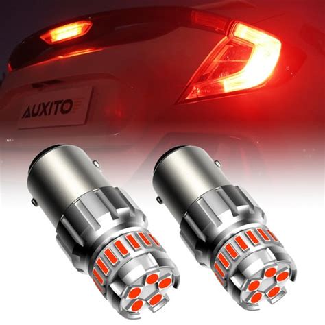 Auxito Red Color 1157 7507 Bay15d Led Bulbs Tail Stop Brake Turn Signal