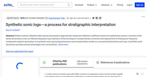 Synthetic Sonic Logs—a Process For Stratigraphic Interpretation