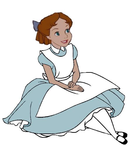 Wendy Darling In Wonderland Sitting By Cyberkey63 On Deviantart