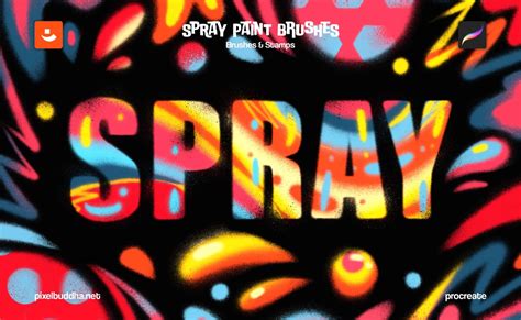 스프레이 페인트 프로크리에이트 브러시