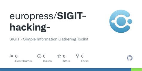 Github Europresssigit Hacking Sigit Simple Information Gathering
