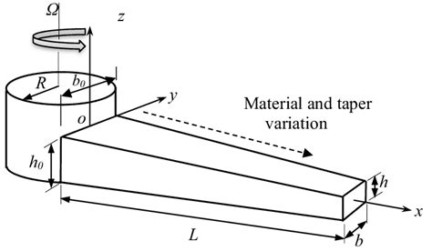 Rotating Afg Double Tapered Beam Model Download Scientific Diagram
