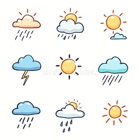 Weather Icons Stock Image Image Of Heat Clear Climate 356181089