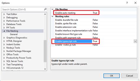 Visual Studio 2013 Extension File Nesting add Typescript Rule 記錄