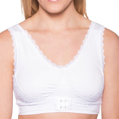 Seamless Lace Front Hook Bra Mycomfortbra